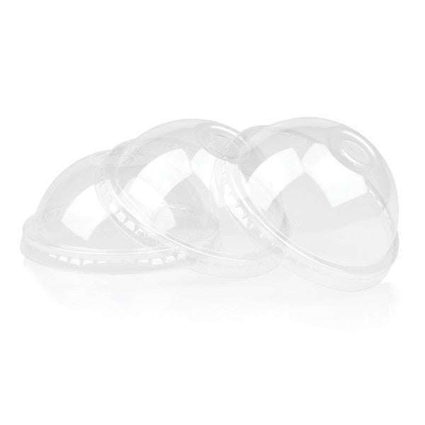 LID - Clear PET Dome Lid (with Straw Hole): 500ml – Shrike Solutions